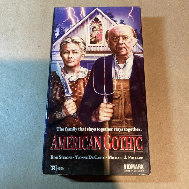 AMERICAN GOTHIC VHS Tape Screener Trailer Vidmark 90 Minutes Horror Rod ...