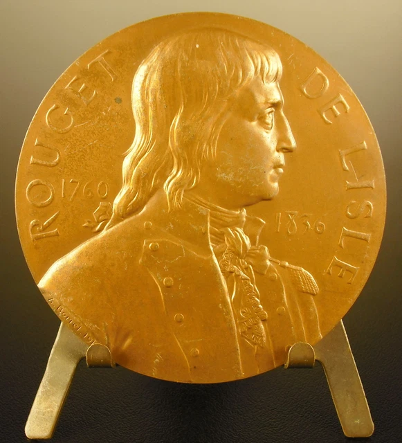 MÉDAILLE AU POÈTE Claude J Rouget de Lisle Lons-le-Saunier la ...