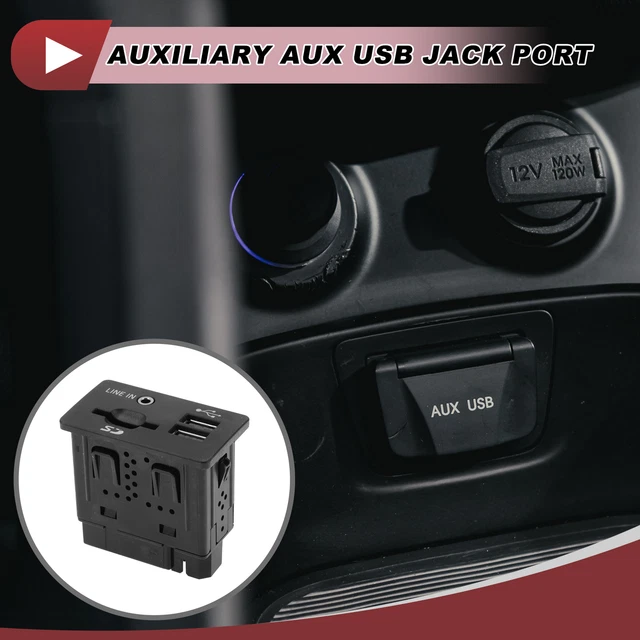 AUXILIARY AUX USB Jack Port for Ford Edge 2011-2019 Black 1 Pcs £41.99 - PicClick UK