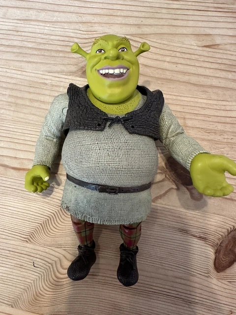 SHREK THE MOVIE 2001 plastic toy 6” action figure Shrek with moveable ...