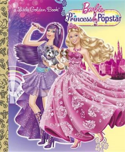 BARBIE: THE PRINCESS and the Popstar (Little Golden Books (Random House ...