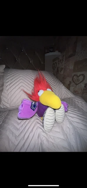 APPLAUSE JAZZY BIRD Plush Soft Toy Purple/Yellow/Red/Blue Small 15-35cm ...