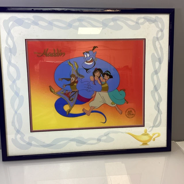 DISNEY ALADDIN LIMITED Edition Sericel with Certificate of Authenticity ...