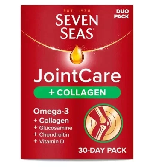 SEVEN SEAS JOINT Care + Collagen Omega-3 Vitamin D . 30 Day Duo Pack £ ...