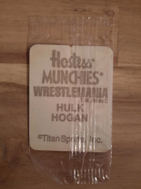 SEALED 1987 HOSTESS Frito-Lay WWF HULK HOGAN Mini Sticker Card WWE $9. ...