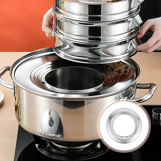 DIM SUM STEAMER Steaming Ring Adapter Insert Metal Tripod Kitchen Tool ...