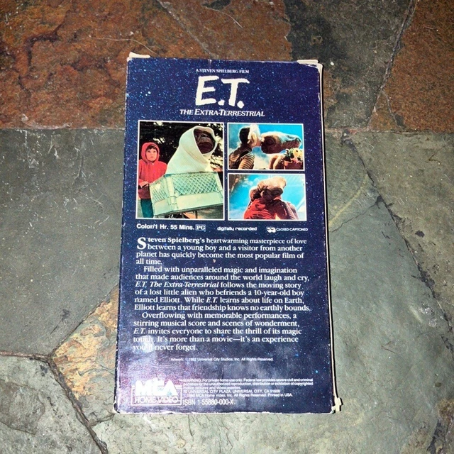 E.T. THE EXTRA-TERRESTRIAL VHS Vintage Nostalgic £6.60 - PicClick UK