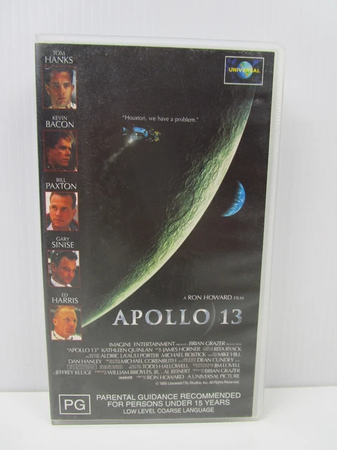 APOLLO 13, TOM Hanks, VHS Tape, Vintage Video, Movie, PG 1995 $15.25 ...