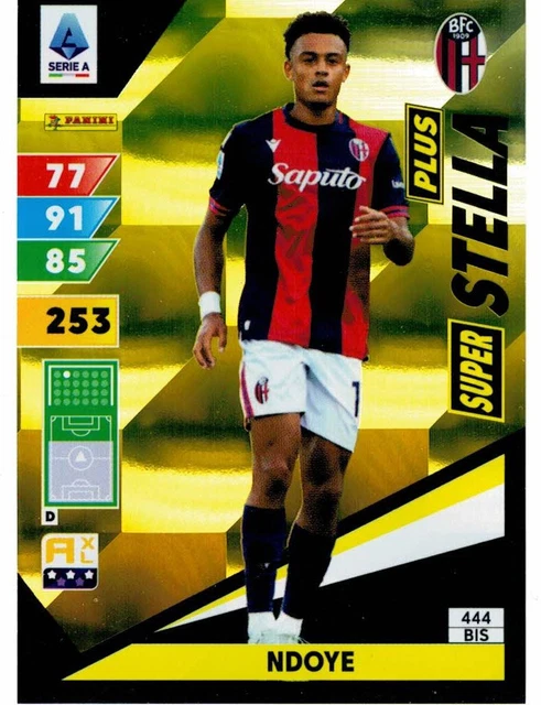CALCIATORI ADRENALYN XL 2024-2025 Card 444 Bis Ndoye Super Stella Plus Bologna EUR 2,99 ...