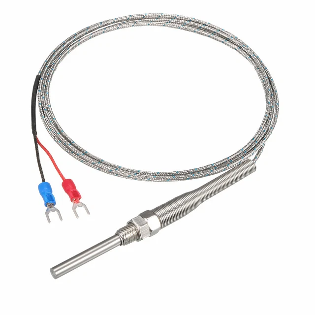 K TYPE THERMOCOUPLE Spring Type Temperature Sensor Probe 1.5M Cable ...