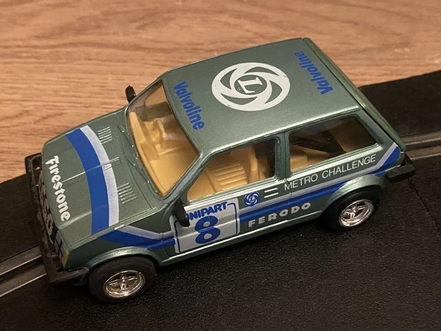 SCALEXTRIC RARE VINTAGE Unipart Austin MG Metro turbo rally car superb ...