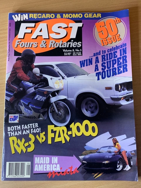 VINTAGE AUSTRALIAN FAST Fours & Rotaries Magazine Vol 8 No. 5 1995 50th ...