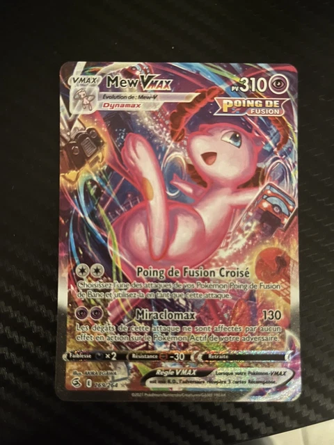 CARTE POKÉMON MEW Vmax Alternative Alt 269/264 Poing de fusion FR MINT. EUR 73,00 - PicClick FR