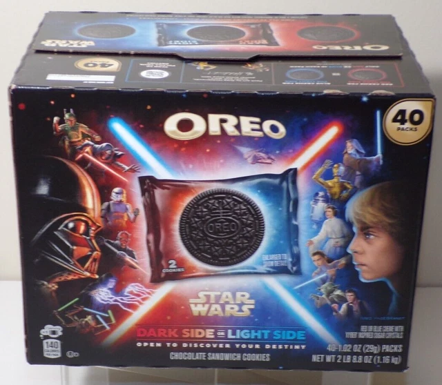 OREO STAR WARS Dark Side Light Side Limited Edition Box Cookies 40-1.02 ...