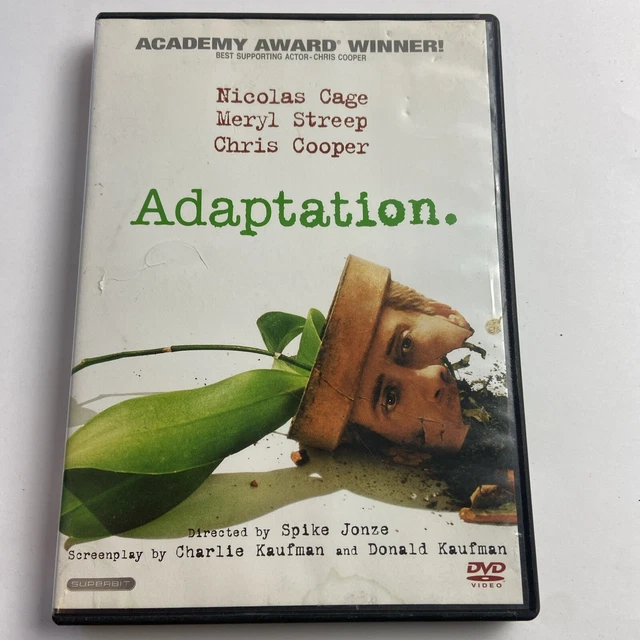 ADAPTATION DVD NICOLAS Cage, Meryl Streep, Chris Cooper Spike Jonze $7. ...