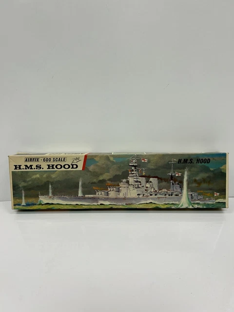 AIRFIX 1:600 SCALE HMS Hood 1964 Model Kit F402S Complete England $70. ...