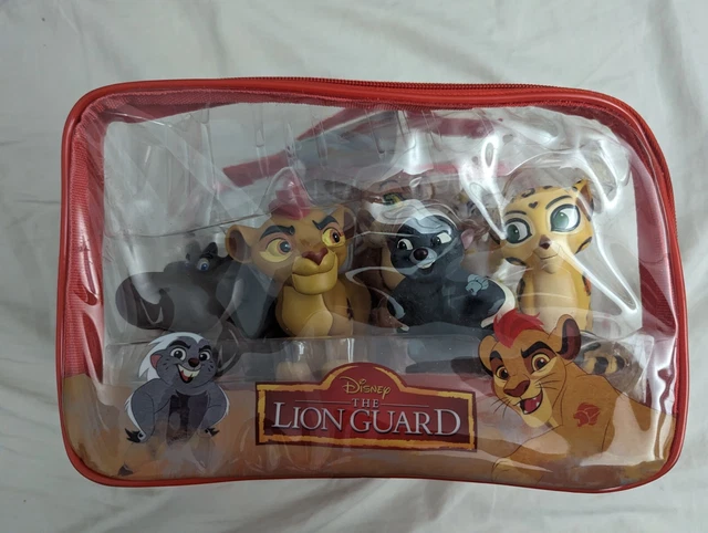 DISNEY JUNIOR LION GUARD King Bath Toy Set Figures x 6 Complete Kion ...