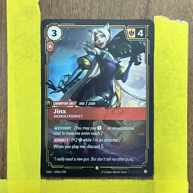 RIFTBOUND LEAGUE OF Legends Origins Showcase Alt Art Jinx Demolitionist ...