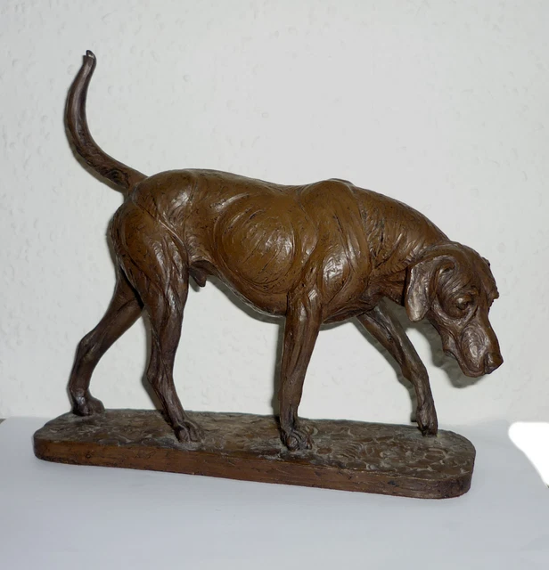 FIGUR HUND JAGDHUND FOXHOUND signiert Doris Lindner EUR 9,99 - PicClick DE