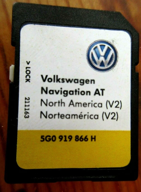 VW VOLKSWAGEN GOLF E NAVIGATION SD Card V2 5G0-919-866 H North America ...