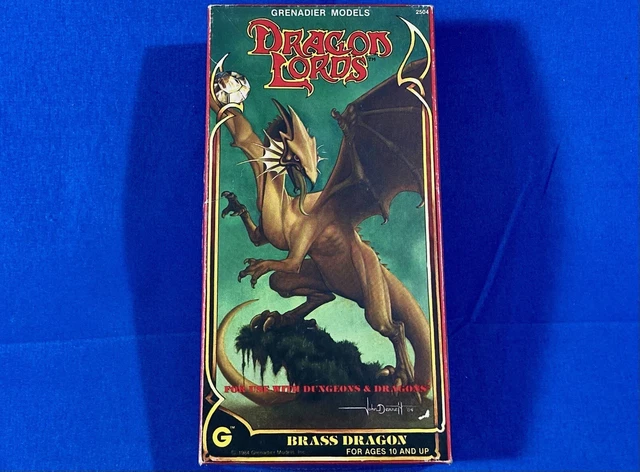 GRENADIER MODELS#2504, Dragon Lords 25mm Brass Dragon Metal Figure Set ...