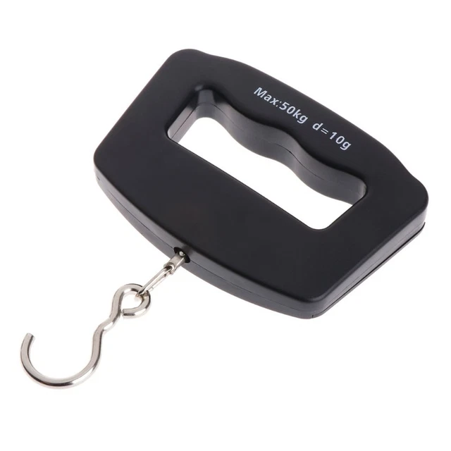 PORTABLE DIGITAL HAND-HELD Scale 50Kg Baggage Fish Hook Hanging ...