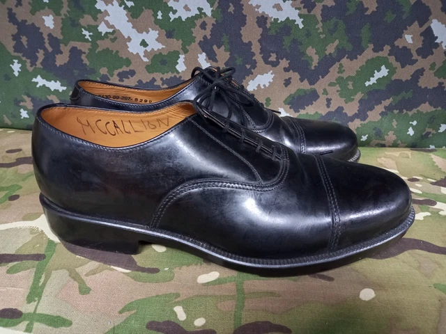 BRITISH ARMY PARADE Shoes Black Leather RAF Air Cadet Uniform Military ...