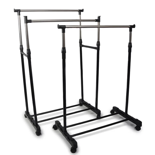 HEAVY DUTY METAL Clothes Rail Storage Garment Shelf Hanging Display ...