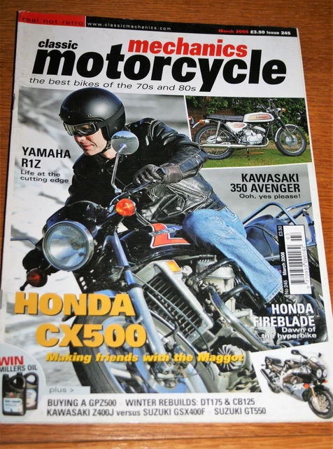 CLASSIC MOTORCYCLE MECHANICS Mag MARCH 2008 YAMAHA R1Z HONDA CX500 ...