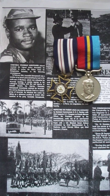 RHODESIA BSAP POLICE Gallantry Support Unit Medals Rhodesian £575.00 ...