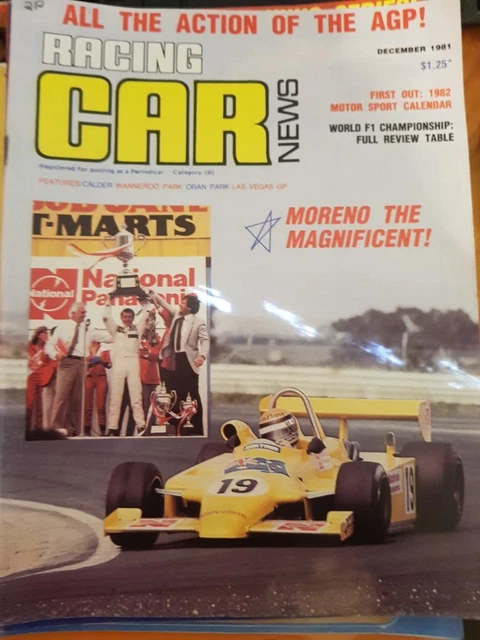 VINTAGE RACING Car News Magazine December 1981 $13.95 - PicClick AU