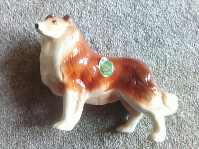 VINTAGE MELBA WARE Rough Collie Figure 17 Cm Tall Approx with original ...