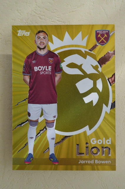 TOPPS PREMIER LEAGUE 2026 Gold Lion Card Jarrod Bowen GL17 £9.40 ...