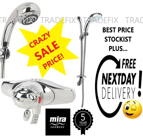 MIRA EXCEL EV Thermostatic Mixer Shower - Chrome Exposed Valve 1.1518. ...