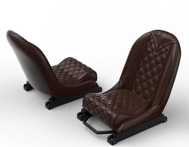 PAIR OF HOT Rod Low Back Bucket Seats RC Model Car 3D Print 1/4 - 1/25 ...