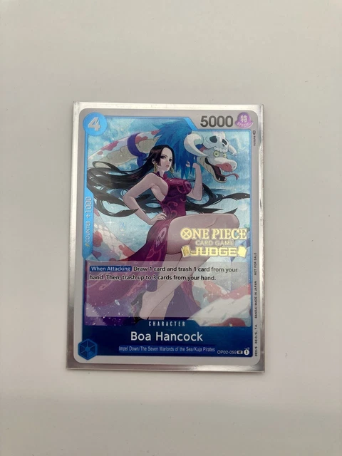 JUDGE STAMPED - Boa Hancock - OP02-059 - Alt Art Promo - One Piece Card ...