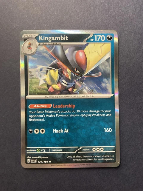 134/198 KINGAMBIT : Rare Carte Holo : SV01 Pokémon Écarlate & Violet ...