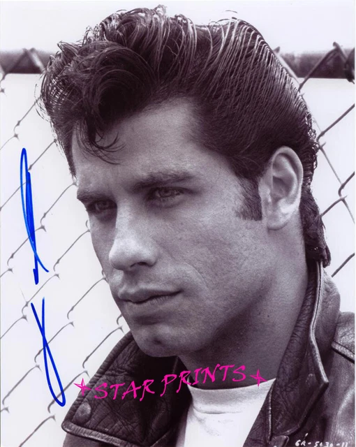 JOHN TRAVOLTA GREASE Danny Zuko Signed 8x10 Photo reprint $15.00 ...