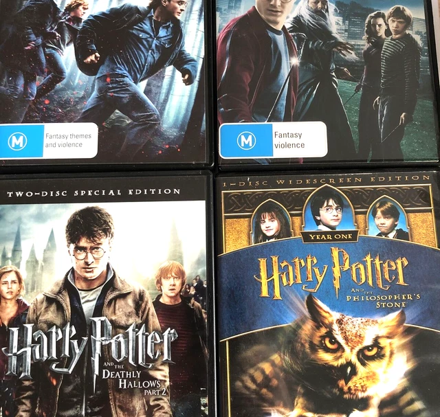 HARRY POTTER DVD bundle Complete 8 Movies Collection Years 1-7 R4 ...