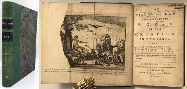 1762 RAY WISDOM OF GOD Works Creation Religion Natural Theology £85.00 ...