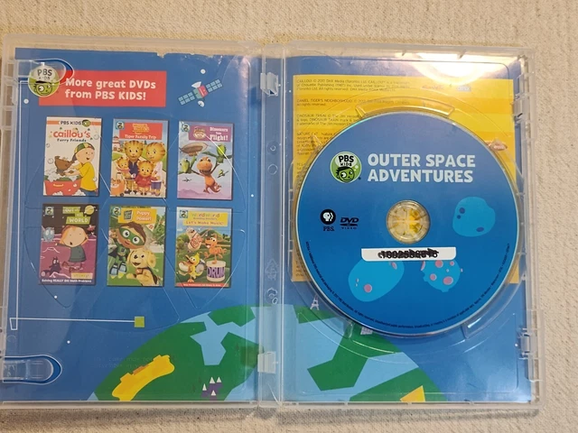 PBS KIDS OUTER Space Adventures DVD Chilren Animé Caillou Dinosaures ...