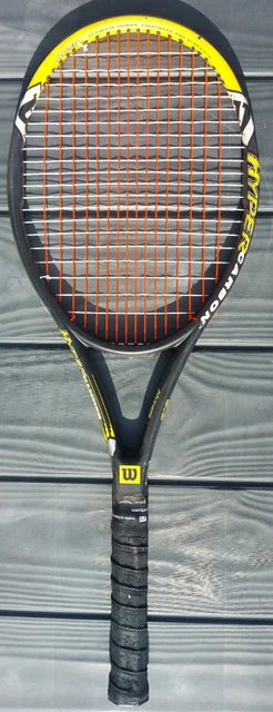 WILSON HYPER HAMMER 6.3 Oversize 110 Carbon Tennis Racket - HS3 - 4 3/8 ...