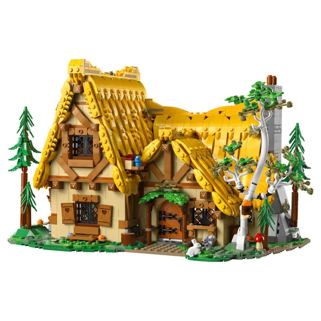 DISNEY SNOW WHITE & Seven Dwarfs Cottage Building Blocks 2228PCS with ...