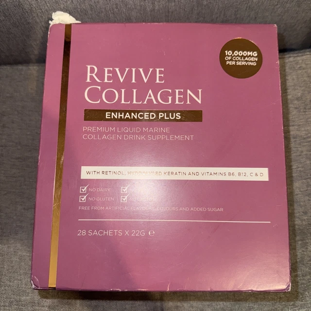 REVIVE COLLAGEN ENHANCED Plus Premium Liquid Marine Collagen (28 ...