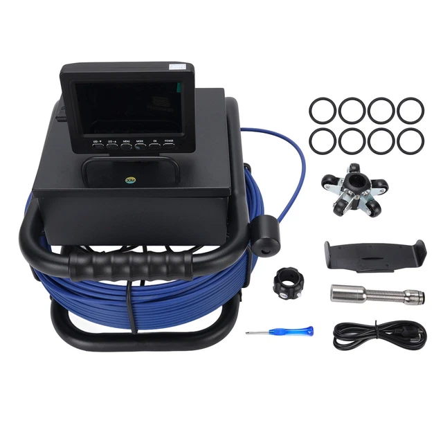 SEWER CAMERA PIPE Inspection Camera 12 LED White Lights For ...