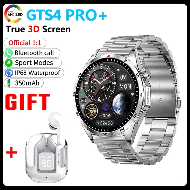NEW WATCH GT4 Smart Watch 1.5 HD Screen Bluetooth Call IP68 Waterproof ...