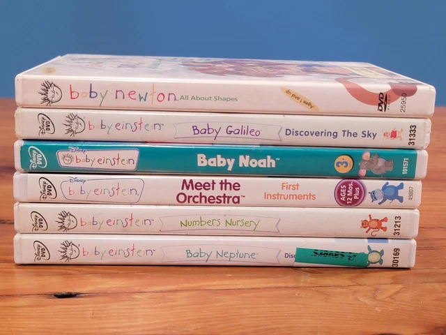 6 BABY EINSTEIN DVD Lot - Kids Children Learning Disney Baby Newton ...