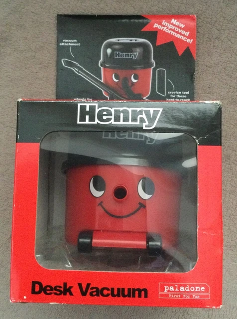 HENRY THE HOOVER Desktop Mini Vacuum Cleaner - battery operated - FREE ...