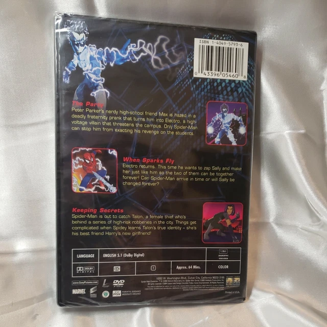 SPIDER-MAN - the New Animated Series: High Voltage Villain Sealed DVD ...
