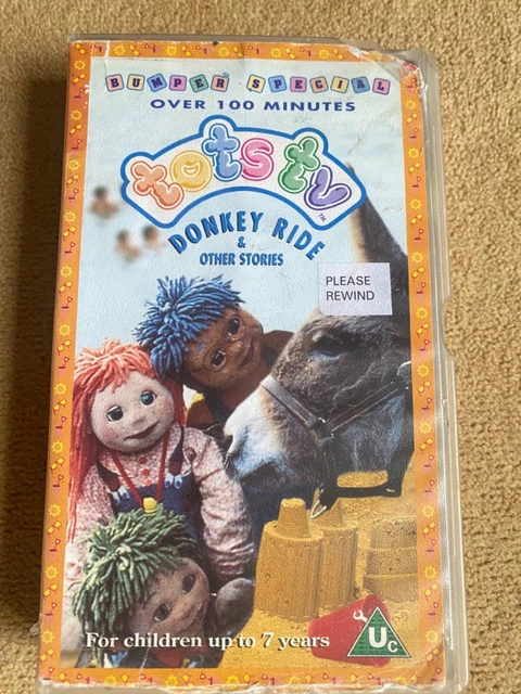 TOTS TV DONKEY Ride and Other Rides VHS collectible rare kids children ...